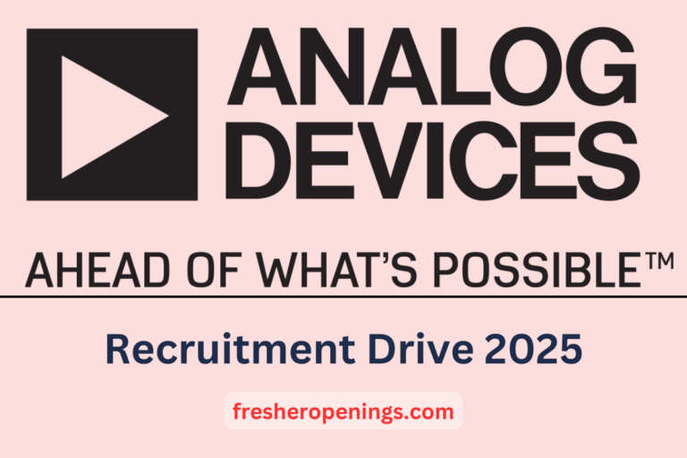 Analog Devices Internship Drive 2025 : Hiring Freshers as Analyst/Data Scientist - Intern