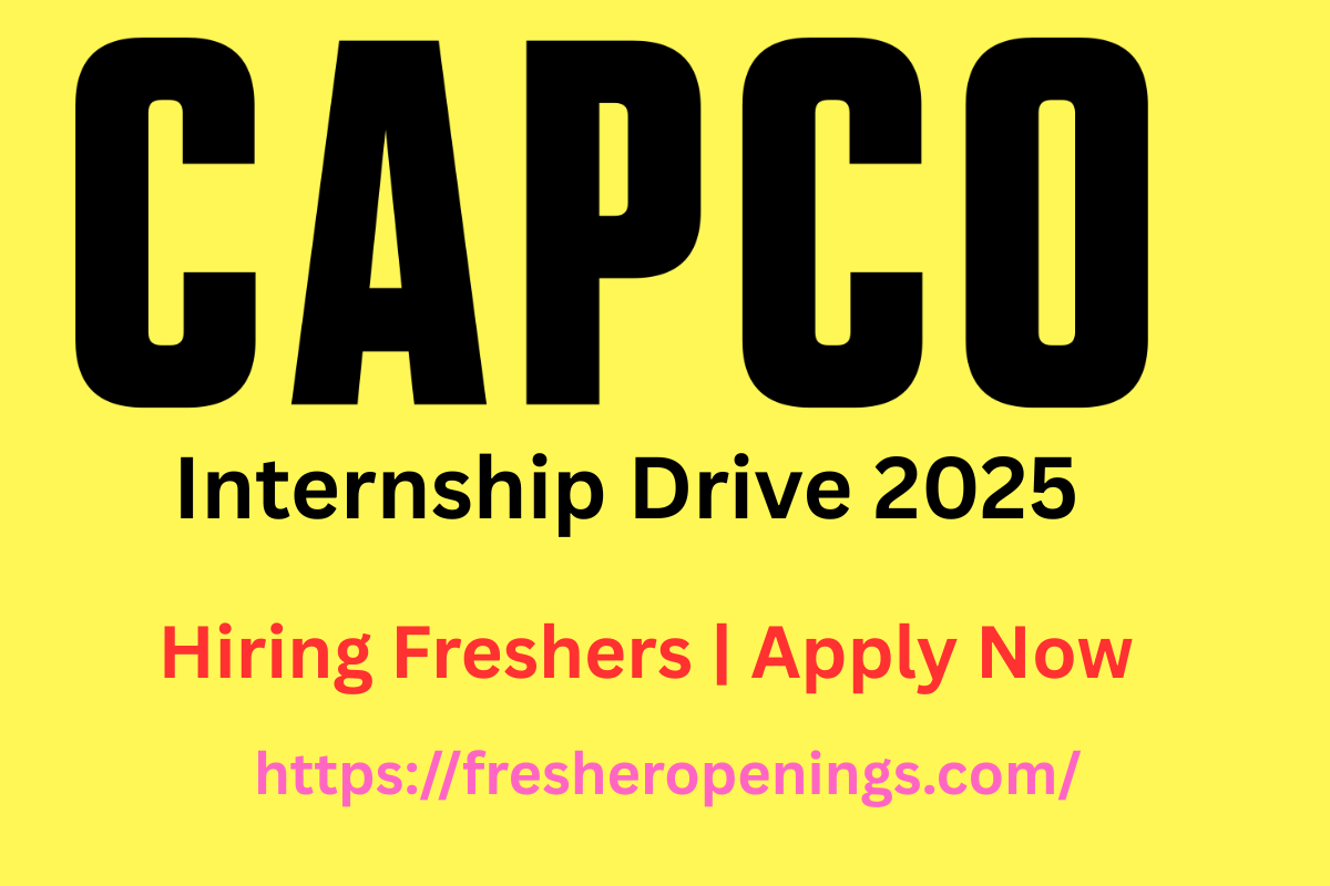 Capco Summer Internship Program 2025 : Hiring Freshers for Learning and ...