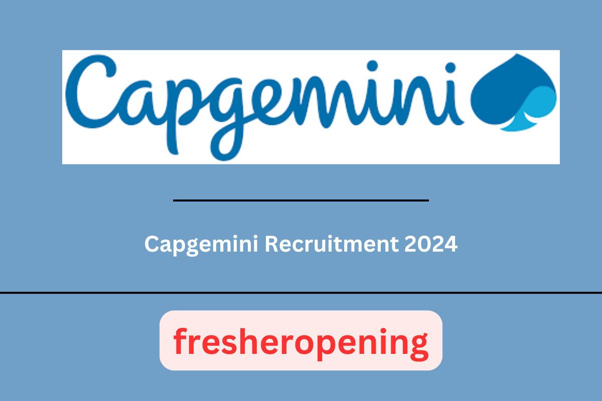 Capgemini Jobs for Freshers 2024 : Recruitment for Software Engineer | Salary - upto4.4 LPA