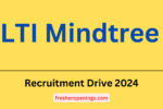 LTI Mindtree Recruitment 2024 : Hiring Freshers | Salary- up to 8 LPA