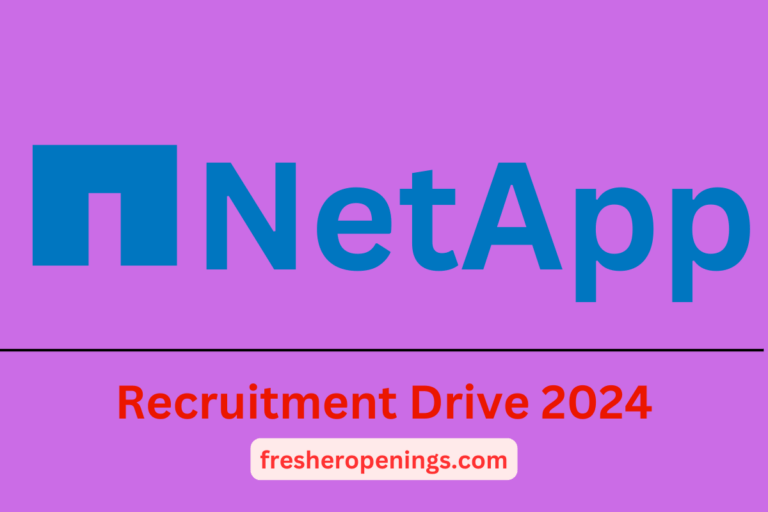 NetApp Recruitment Drive 2024 : Hiring as Software Engineer | Salary- up to 6 LPA