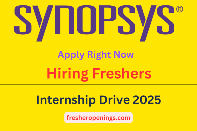 Synopsys Internship 2025 : Mass Hiring Freshers for VLSI Logic Synthesis Internship | Apply ...