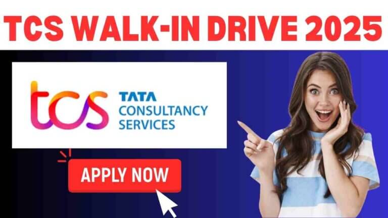 TCS Walk-in Interview Drive 2025 : Hiring for Freshers as Back Office Operations