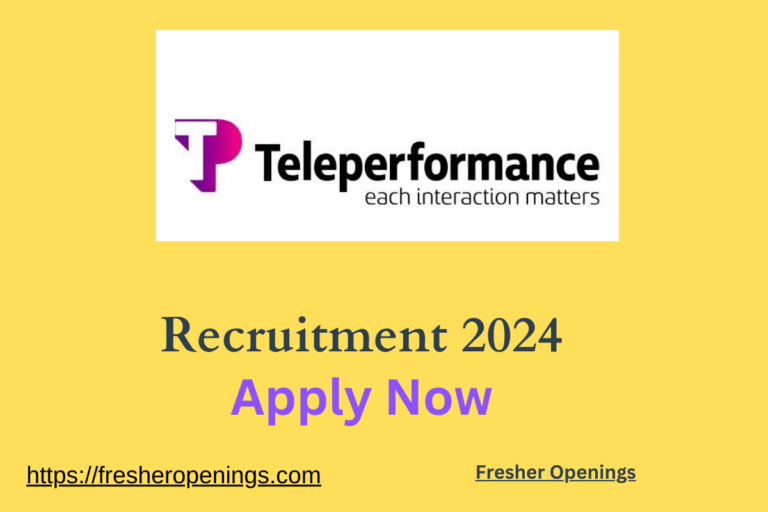 Teleperformance Off Campus Drive 2024-Opening for Freshers |Salary 2.75 LPA