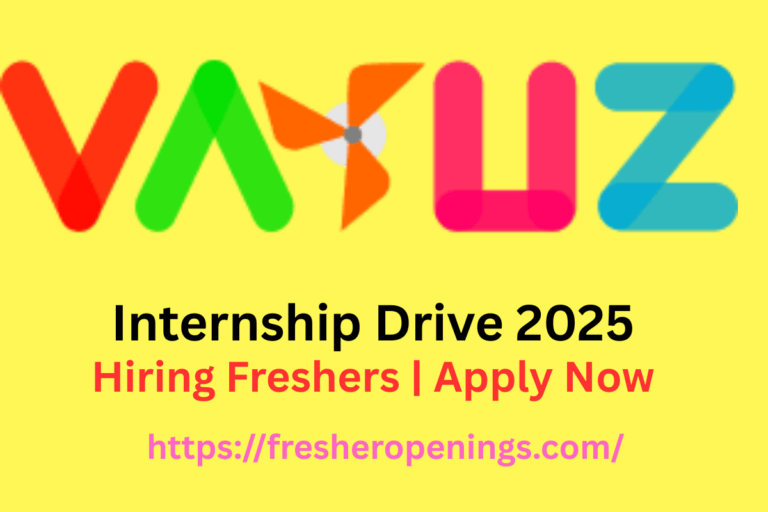 Internship | Fresher Openings