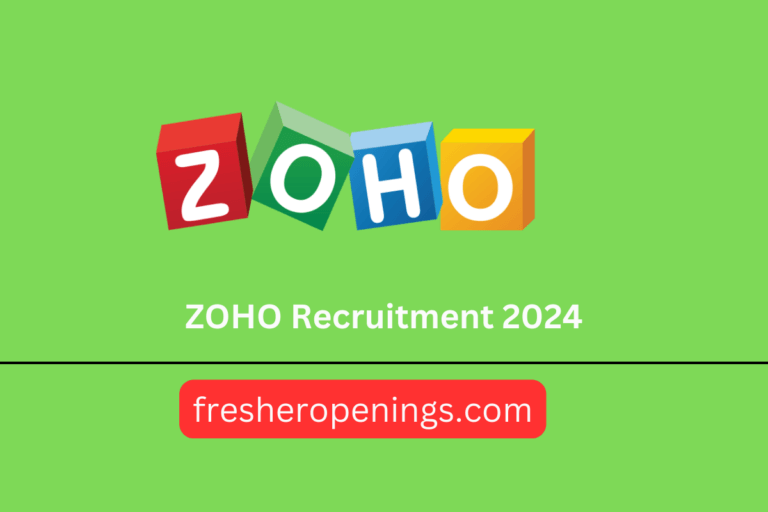 ZOHO Off Campus for Freshers 2024- Mass Hiring as Web Developers | Salary : INR 8 LPA